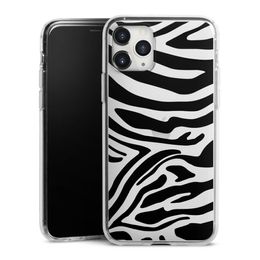 DeinDesign iPhone 11 Pro Max Handy Silikon H&uuml;lle Case transparent Handyh&uuml;lle Muster Black Silikon Case
