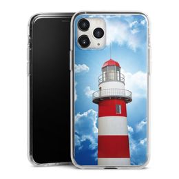 DeinDesign iPhone 11 Pro Max Handy Silikon H&uuml;lle Case transparent Handyh&uuml;lle Cloud Lighthouse Sky Silikon Case