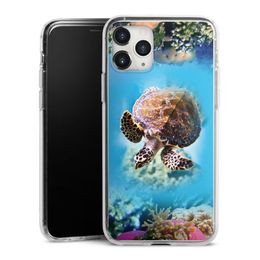 DeinDesign iPhone 11 Pro Max Handy Silikon H&uuml;lle Case transparent Handyh&uuml;lle Ocean Turtle Animals Silikon Case