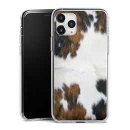 DeinDesign iPhone 11 Pro Max Handy Silikon H&uuml;lle Case transparent Handyh&uuml;lle Cow Fur Cow Skin Silikon Case