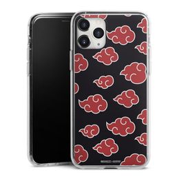 DeinDesign iPhone 11 Pro Max Handy Silikon H&uuml;lle Case transparent Handyh&uuml;lle Akatsuki Official Licensed Product Naruto Shippuden Silikon Case