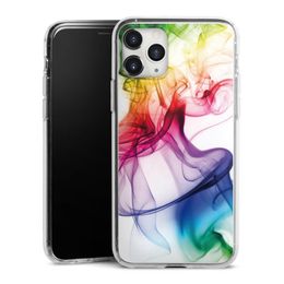 DeinDesign iPhone 11 Pro Max Handy Silikon H&uuml;lle Case transparent Handyh&uuml;lle Rainbow Colour Water Silikon Case
