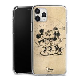 DeinDesign iPhone 11 Pro Max Handy Silikon H&uuml;lle Case transparent Handyh&uuml;lle Minnie Mouse Vintage Mickey Mouse Silikon Case
