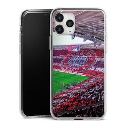DeinDesign iPhone 11 Pro Max Handy Silikon H&uuml;lle Case transparent Handyh&uuml;lle Stadium Fcb Fc Bayern M&uuml;nchen Silikon Case