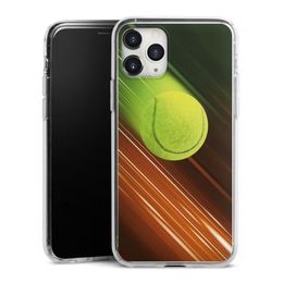 DeinDesign iPhone 11 Pro Max Handy Silikon H&uuml;lle Case transparent Handyh&uuml;lle Ball Tennis Hobby Silikon Case