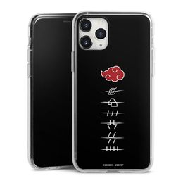 DeinDesign iPhone 11 Pro Max Handy Silikon H&uuml;lle Case transparent Handyh&uuml;lle Naruto Shippuden Official Licensed Product Akatsuki Silikon Case