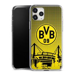 DeinDesign iPhone 11 Pro Max Handy Silikon H&uuml;lle Case transparent Handyh&uuml;lle Bvb Stadium Borussia Dortmund Silikon Case