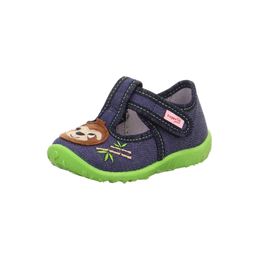 Superfit Hausschuh 'SPOTTY' Jungen Gr&ouml;&szlig;e 22 beige / dunkelblau / braun / schwarz