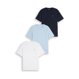 Tom Tailor T-Shirt Herren Gr&ouml;&szlig;e XXXL navy / hellblau / wei&szlig;