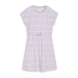 Tom Tailor Kleid M&auml;dchen Gr&ouml;&szlig;e 128 flieder / wei&szlig;