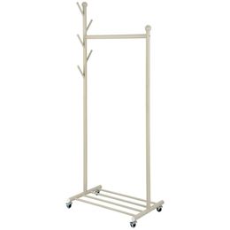 Mid.you Kleiderwagen, Beige, Kaschmir, Metall, 68x171x43 cm, Jackenhalter, Garderobe, Garderobenst&auml;nder
