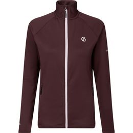 Dare 2b Lowline Full Zip Core Stretch Damen Fleecejacke dunkelrot 46 - Damenjacken