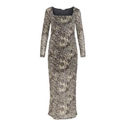 Object Kleid 'Carlotta' Damen Gr&ouml;&szlig;e 34 creme / braun / schwarz Sommerkleid