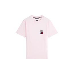 TOMMY HILFIGER Shirt 'Brand Love' male size L Navy / Pastel pink / Red / White