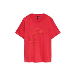 V&eacute;ro Moda Vero Moda T-Shirt 'VMMAJA PAULINA' Damen Gr&ouml;&szlig;e L kirschrot