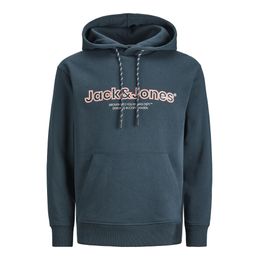 Jack & Jones Sweatshirt 'JORLakewood' Herren Gr&ouml;&szlig;e XXL petrol / pfirsich / schwarz / wei&szlig;
