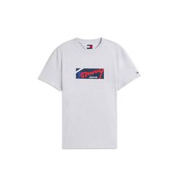 Tommy Jeans Shirt male size 4XL Blue / Light grey / Red