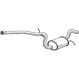 BOSAL Mittelschalld&auml;mpfer 285459 f&uuml;r VW
