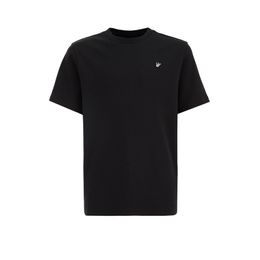 WE Fashion T-Shirt Jungen Gr&ouml;&szlig;e 122/128 schwarz / wei&szlig;