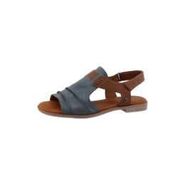 Mustang Sandale Damen Gr&ouml;&szlig;e 37 blue denim / cognac