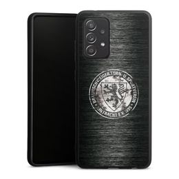 DeinDesign Galaxy A52s 5G Handy Premium Silikon H&uuml;lle Handyh&uuml;lle schwarz Case Official Licensed Product Eintracht Braunschweig Logo Silikon Premium Case