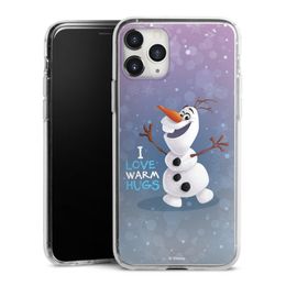 DeinDesign iPhone 11 Pro Max Handy Silikon H&uuml;lle Case transparent Handyh&uuml;lle Frozen Olaf Official Licensed Product Frozen Silikon Case