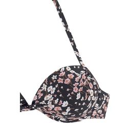 Lascana Push-Up-Bikini-Top 'Blair' mehrfarbig Gr. 34 Cup A. Mit B&uuml;gel