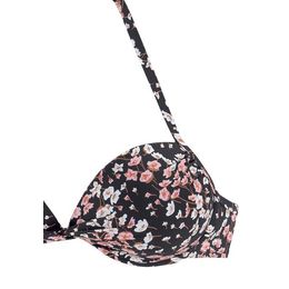 Lascana Push-Up-Bikini-Top 'Blair' mehrfarbig Gr. 42 Cup C. Mit B&uuml;gel