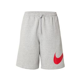 Nike Sportswear Pants 'CLUB' male size 38 mottled grey / bright red