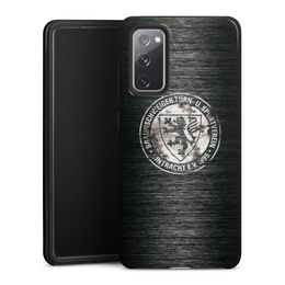 DeinDesign Galaxy S20 FE 5G Handy Panzer Handyh&uuml;lle robuste Outdoor H&uuml;lle Schutzh&uuml;lle gl&auml;nzend Logo Official Licensed Product Eintracht Braunschweig Tough Case