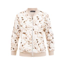 Cloud5ive Jacke Damen Gr&ouml;&szlig;e XL beige / schoko / wei&szlig; Sommerjacke