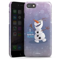 DeinDesign iPhone SE (2022) Handy Premium Case Smartphone Handyh&uuml;lle Schutzh&uuml;lle gl&auml;nzend Official Licensed Product Frozen Olaf Frozen Premium Case