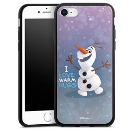 DeinDesign iPhone 8 Handy Slim Case extra d&uuml;nn Silikon Handyh&uuml;lle schwarz H&uuml;lle Official Licensed Product Frozen Olaf Frozen Silikon Slim Case