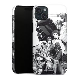 DeinDesign iPhone 15 Plus Handy Premium Case Smartphone Handyh&uuml;lle Schutzh&uuml;lle matt Star Wars Official Licensed Product Darth Vader Premium Case