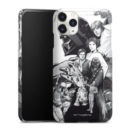 DeinDesign iPhone 11 Pro Max Handy Premium Case Smartphone Handyh&uuml;lle Schutzh&uuml;lle gl&auml;nzend Star Wars Official Licensed Product Darth Vader Premium Case