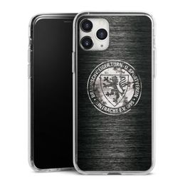 DeinDesign iPhone 11 Pro Max Handy Silikon H&uuml;lle Case transparent Handyh&uuml;lle Eintracht Braunschweig Logo Official Licensed Product Silikon Case