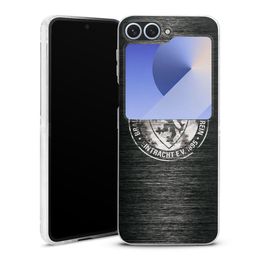 DeinDesign Galaxy Z Flip 6 Handy Hard Case Schutzh&uuml;lle transparent Smartphone Handy H&uuml;lle Logo Official Licensed Product Eintracht Braunschweig Hard Case