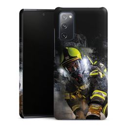 DeinDesign Galaxy S20 FE Handy Premium Case Smartphone Handyh&uuml;lle Schutzh&uuml;lle matt Fire Fire Fighter Fire Fighters Premium Case