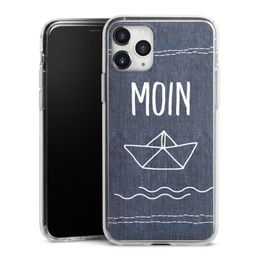 DeinDesign iPhone 11 Pro Max Handy Silikon H&uuml;lle Case transparent Handyh&uuml;lle Ship Moin Jeans Silikon Case