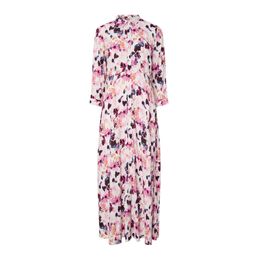 Y.A.S YAS Shirt Dress 'YASSavanna' female size 34 Camel / Dark blue / Rose / White