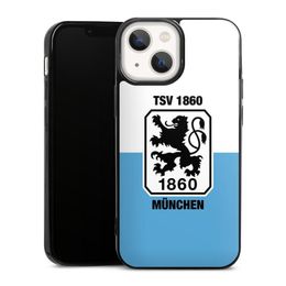 DeinDesign iPhone 13 Mini Handy Slim Case extra d&uuml;nn Silikon Handyh&uuml;lle schwarz H&uuml;lle Official Licensed Product Coat Of Arms Tsv 1860 M&uuml;nchen Silikon Slim Case