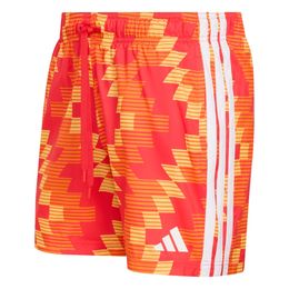 adidas Performance Boardshorts 'FB AOP' Herren Gr&ouml;&szlig;e XL hellorange / dunkelorange / orangerot / wei&szlig;
