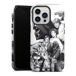 DeinDesign iPhone 13 Pro Handy Panzer Handyh&uuml;lle robuste Outdoor H&uuml;lle Schutzh&uuml;lle gl&auml;nzend Star Wars Official Licensed Product Darth Vader Tough Case