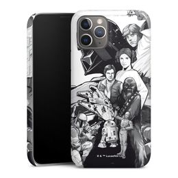 DeinDesign iPhone 12 Pro Handy Premium Case Smartphone Handyh&uuml;lle Schutzh&uuml;lle gl&auml;nzend Official Licensed Product Star Wars Darth Vader Premium Case