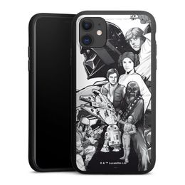 DeinDesign iPhone 11 Handy Premium Silikon H&uuml;lle Handyh&uuml;lle schwarz Case Star Wars Official Licensed Product Darth Vader Silikon Premium Case