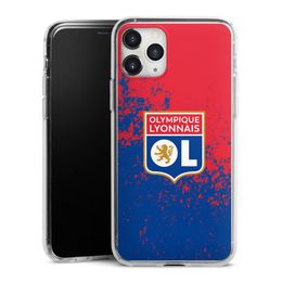 DeinDesign iPhone 11 Pro Max Handy Silikon H&uuml;lle Case transparent Handyh&uuml;lle Ol Olympique Lyonnais Official Licensed Product Silikon Case