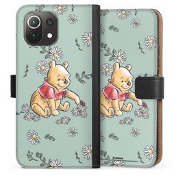 DeinDesign Xiaomi Mi 11 Lite 5G Handy Klapph&uuml;lle Handyh&uuml;lle aus Kunst Leder schwarz Flip Case Disney Official Licensed Product Winnie The Pooh Sideflip mit 
