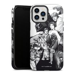 DeinDesign iPhone 13 Pro Max Handy Panzer Handyh&uuml;lle robuste Outdoor H&uuml;lle Schutzh&uuml;lle matt Star Wars Official Licensed Product Darth Vader Tough Case