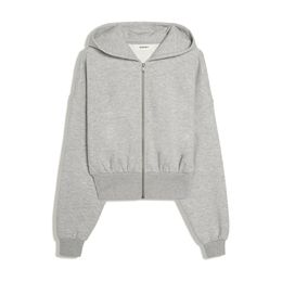 Bershka Sweatjacke Damen Gr&ouml;&szlig;e L graumeliert