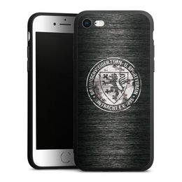 DeinDesign iPhone SE (2022) Handy Premium Silikon H&uuml;lle Handyh&uuml;lle schwarz Case Official Licensed Product Eintracht Braunschweig Logo Silikon Premium Case